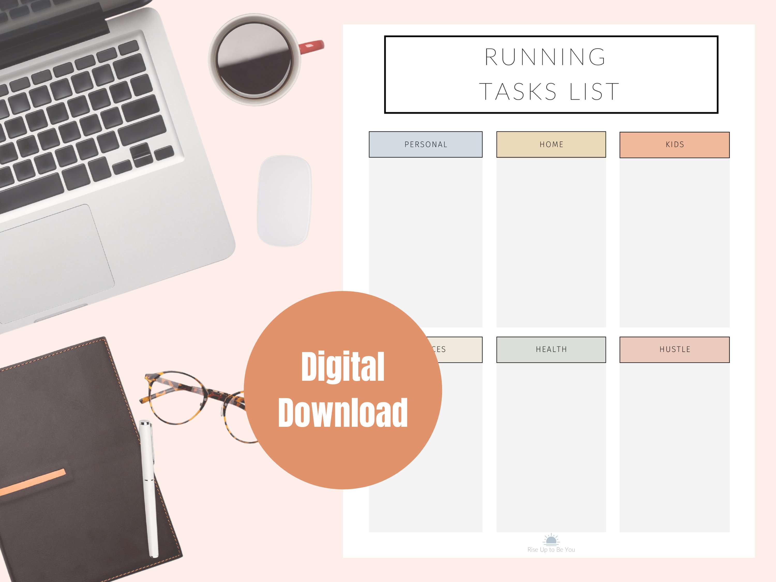 Running Tasks List, Task List, to Do List, Goal Manager, Planner ...