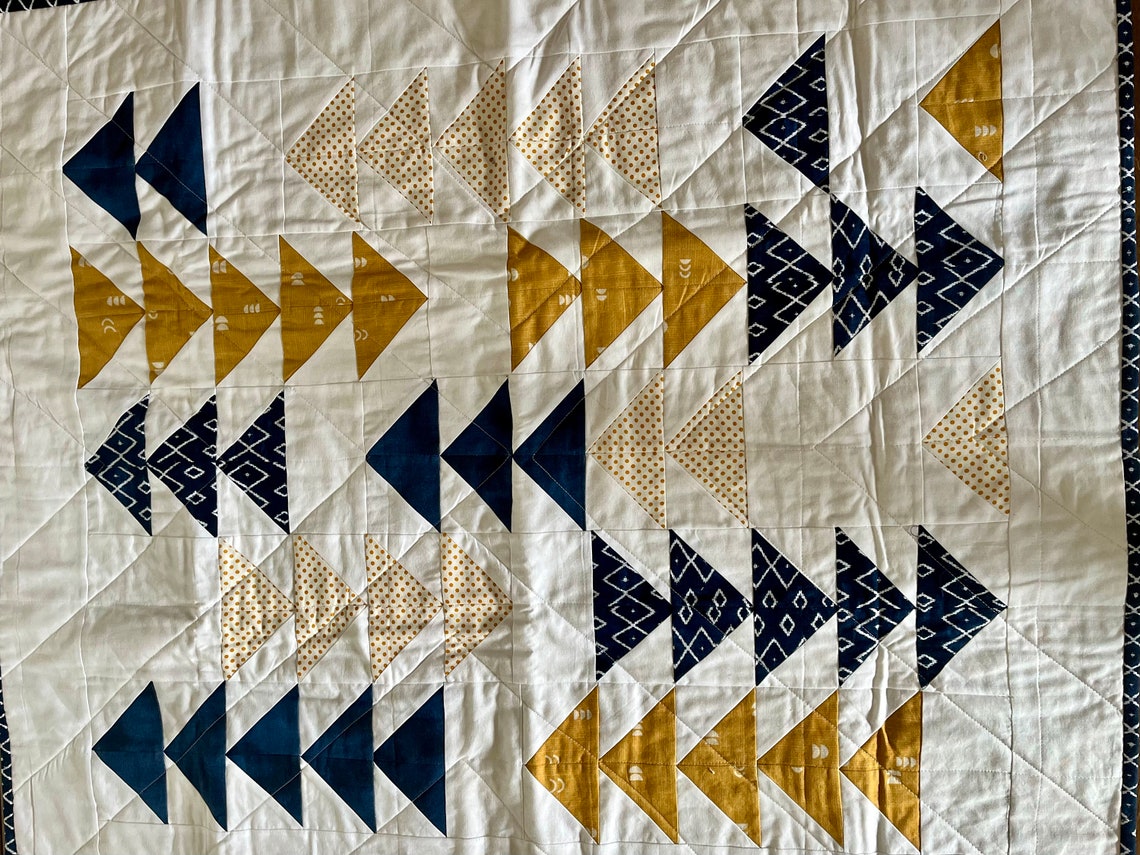 Gender Neutral Quilt With Modern Design - Etsy