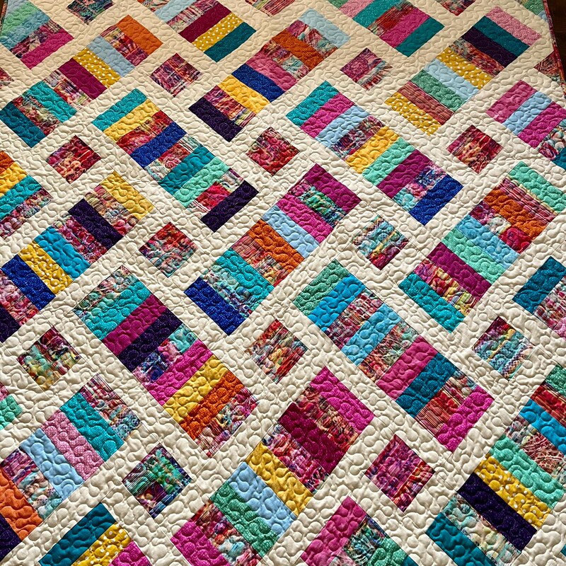 Rainbow Quilt - Etsy