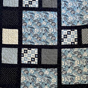 University of North Carolina Collegiate Quilt - Etsy