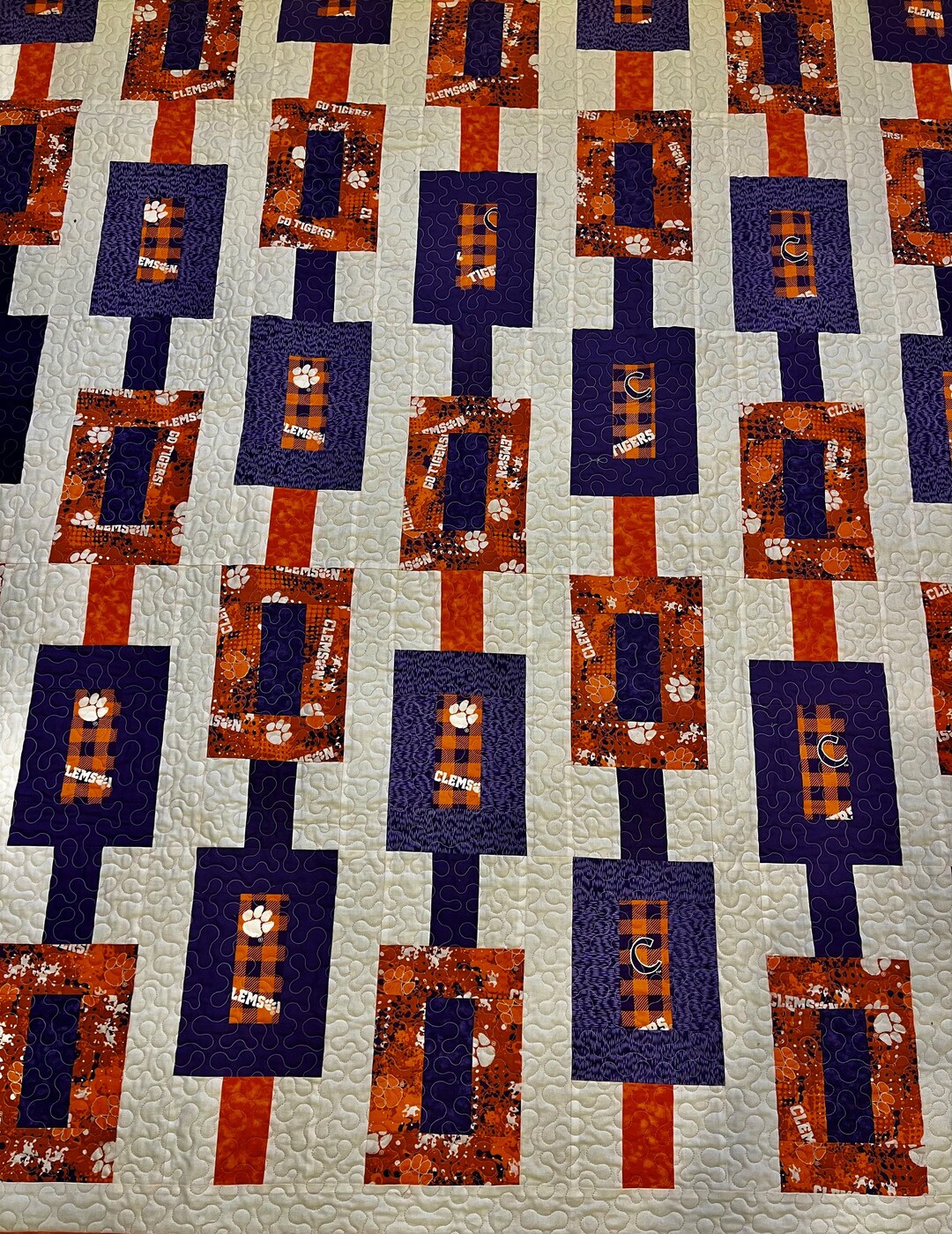 Clemson University Collegiate Quilt - Etsy