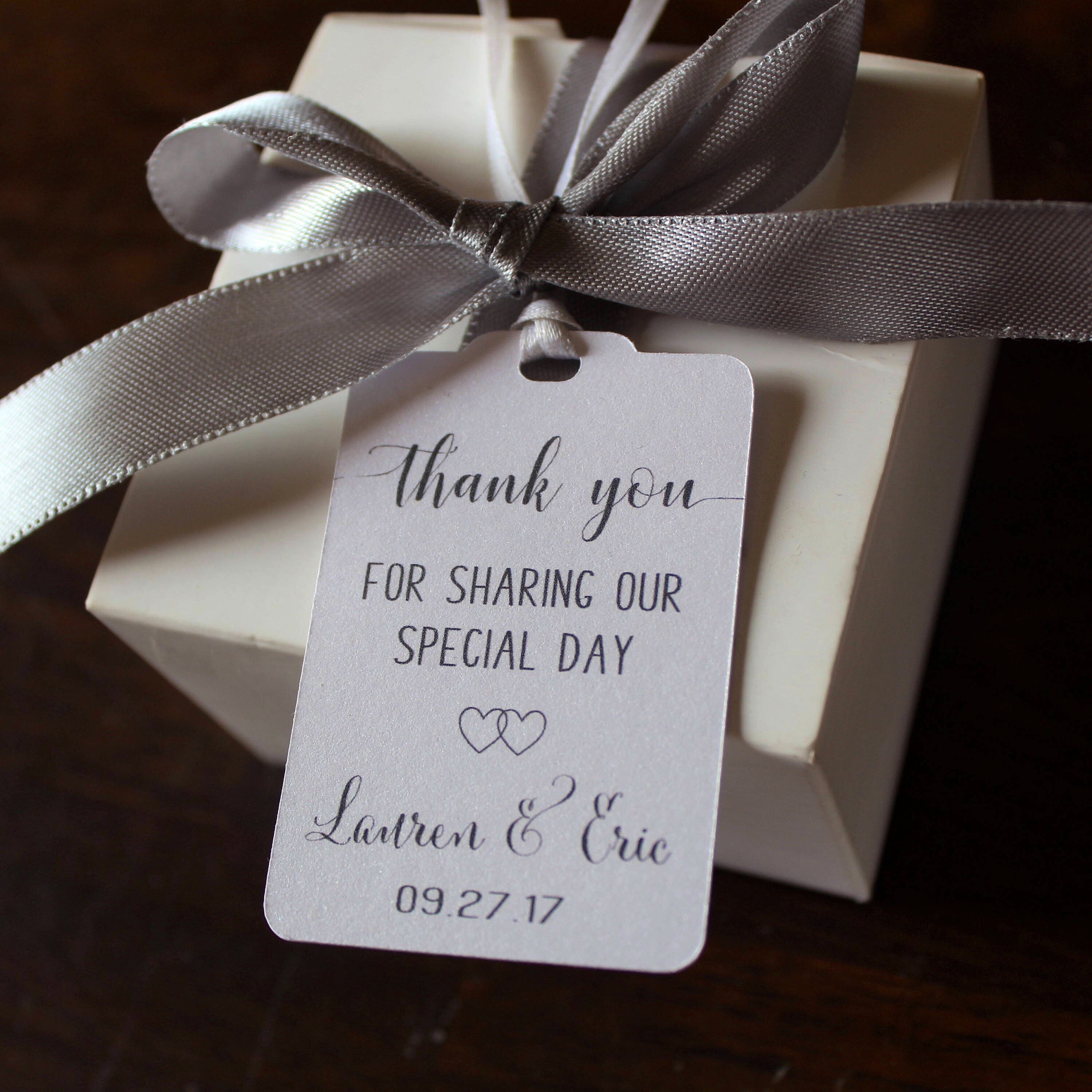 Thank You for Sharing Our Special Day Favor Tags - Wedding Favor Thank ...