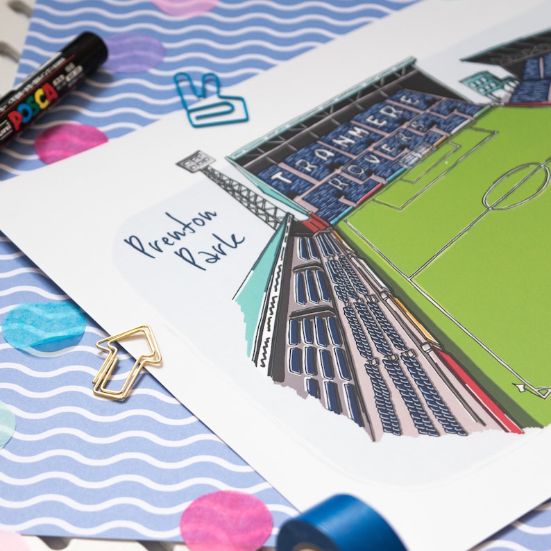 Tranmere Rovers Stadium Print Prenton Park Illustration - Etsy UK