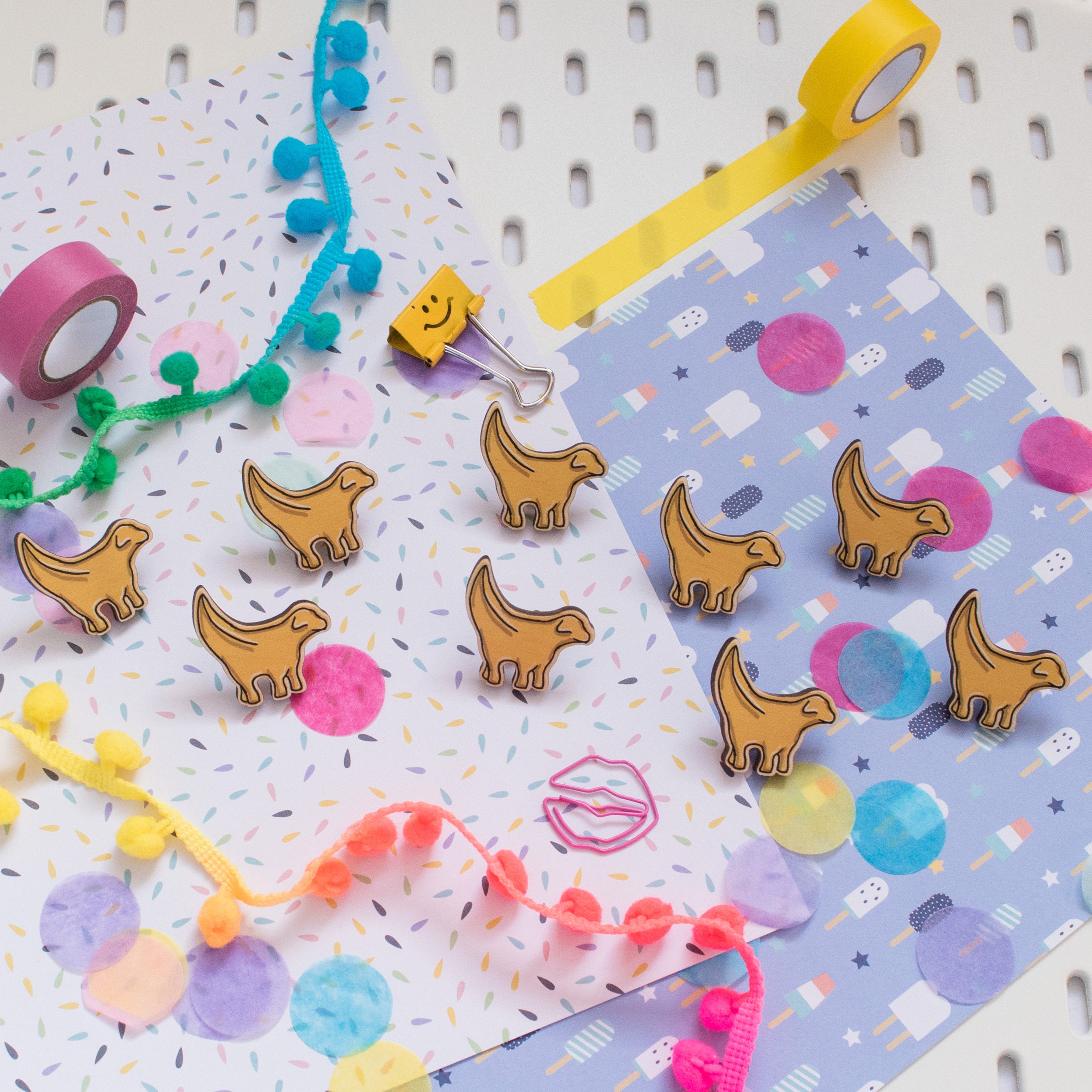 Animal Wooden Pin Badge Responsibly Sourced Birch Plywood | Etsy