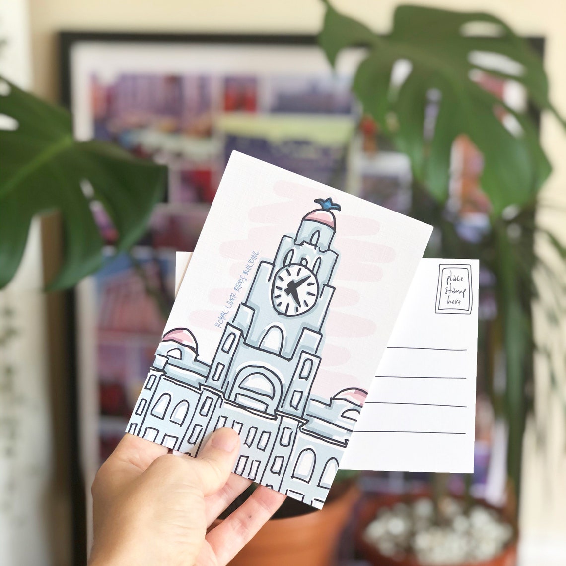 Liverpool Postcard Pack Landmark Illustrations - Etsy UK