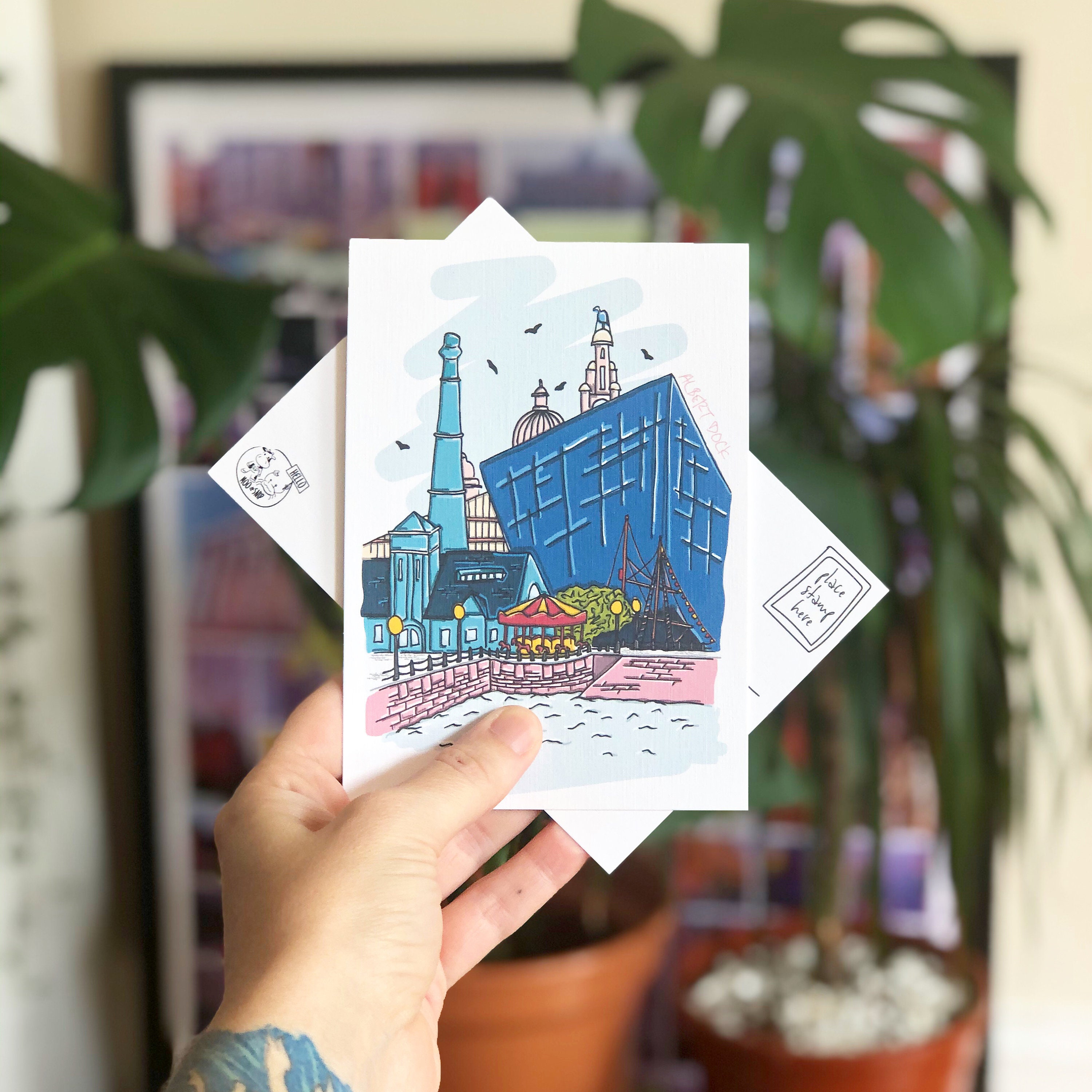 Liverpool Postcard Pack Landmark Illustrations - Etsy UK