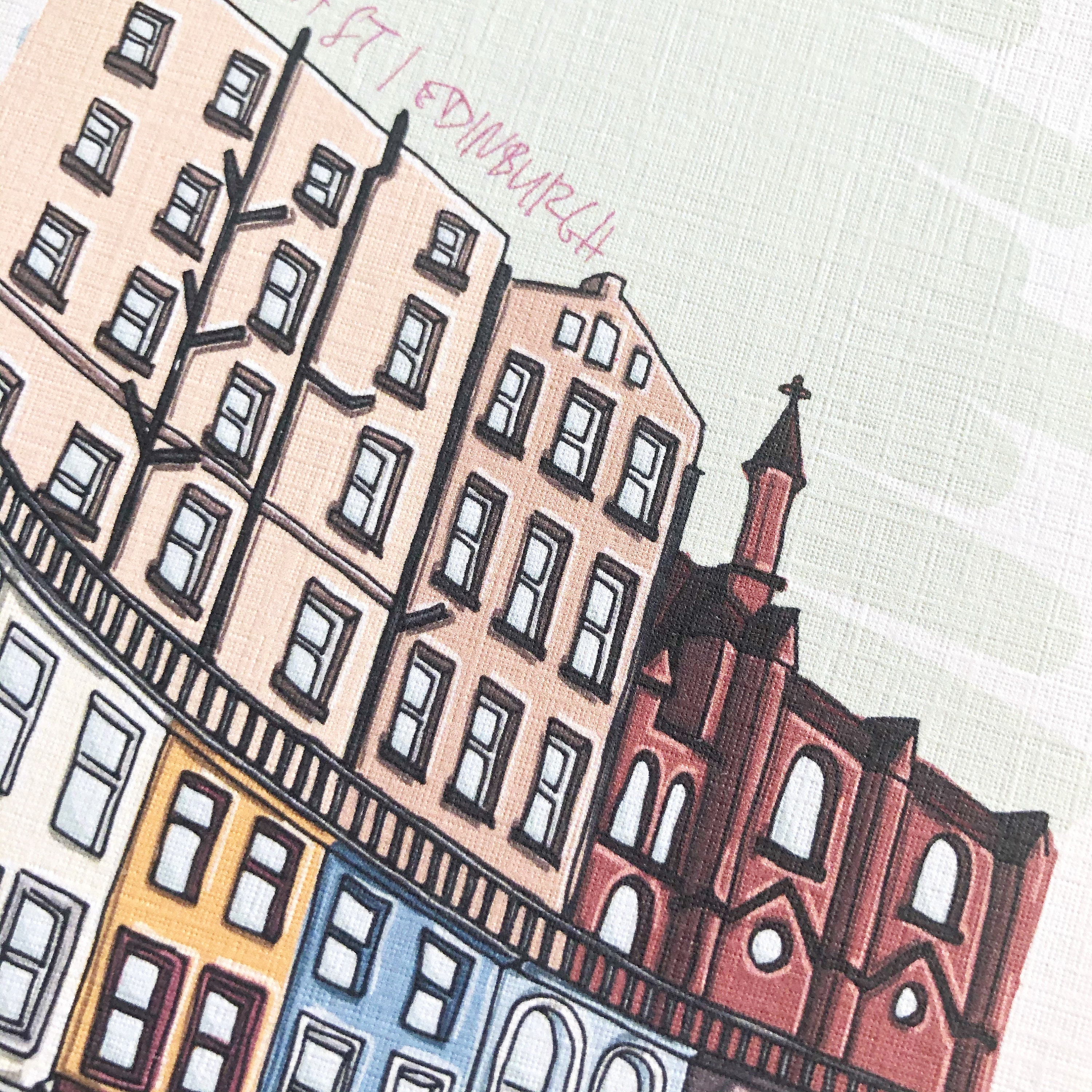 Edinburgh Postcard, Victoria Street Illustration - Etsy UK