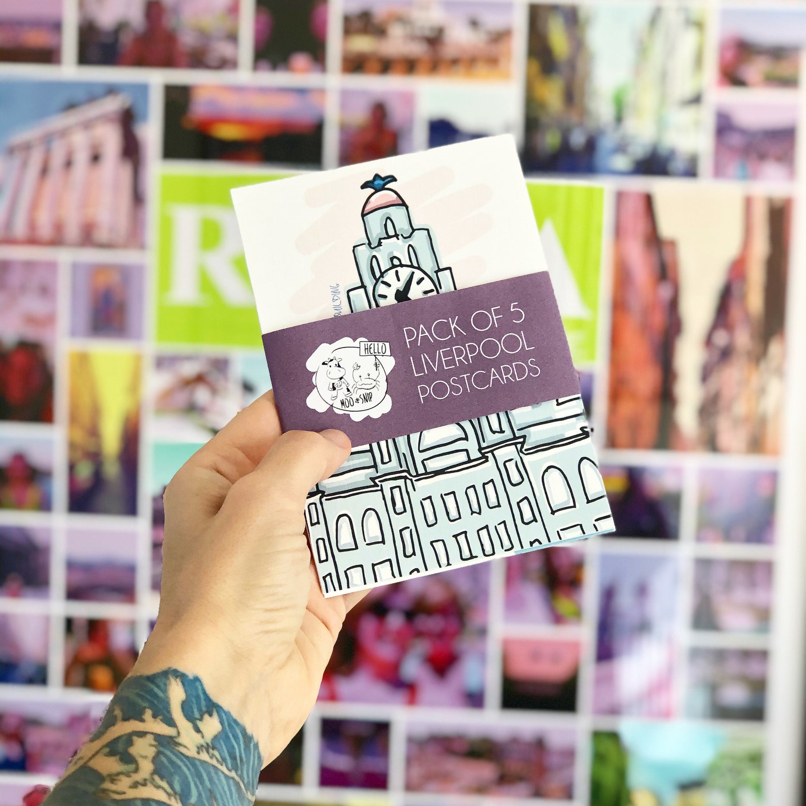 Liverpool Postcard Pack Landmark Illustrations - Etsy UK