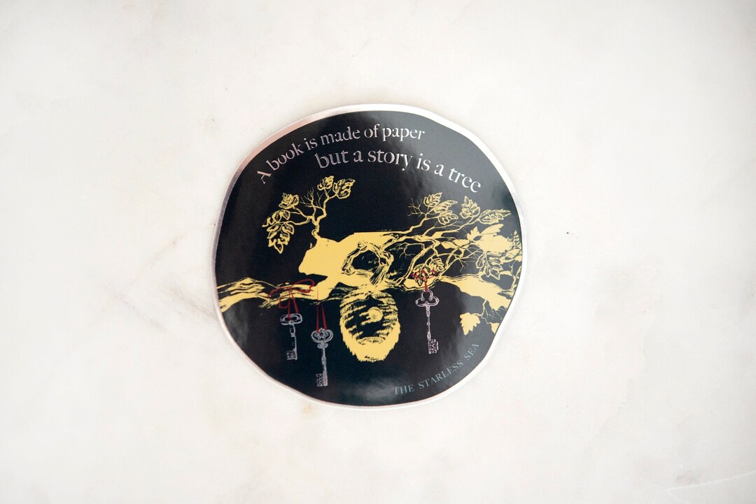 The Starless Sea Sticker – Bee, Key & Sword, Glossy Mirror Finish - Etsy