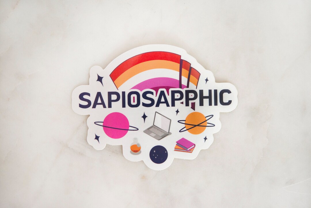 Sapiosapphic Sapiosexual Lesbian Sticker - LGBTQ Gay Pride - WLW ...