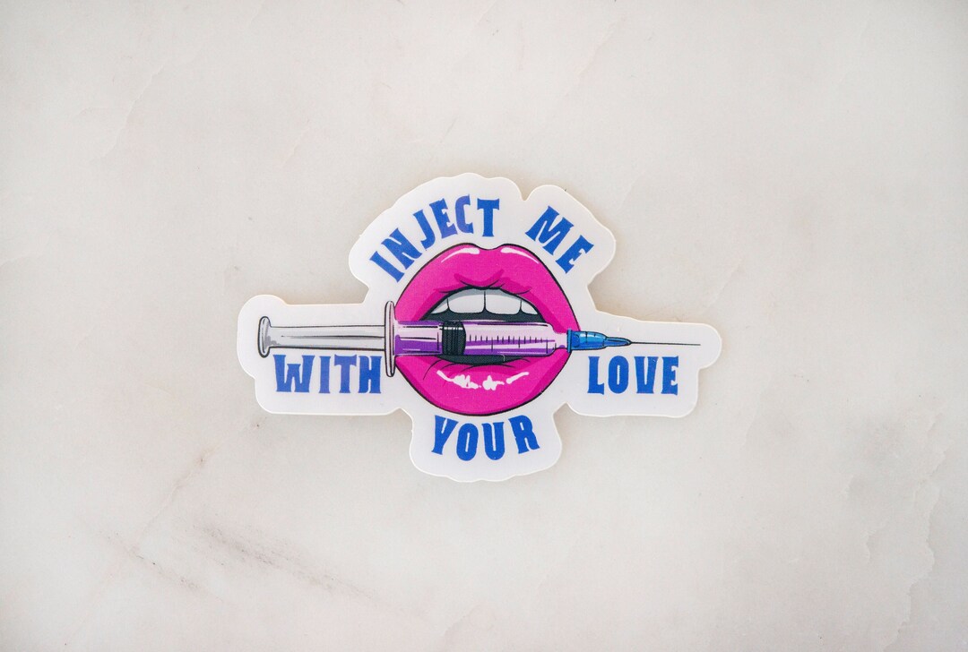 Inject Me With Love Love Lies Bleeding Sticker Lesbian Bi Love Story ...