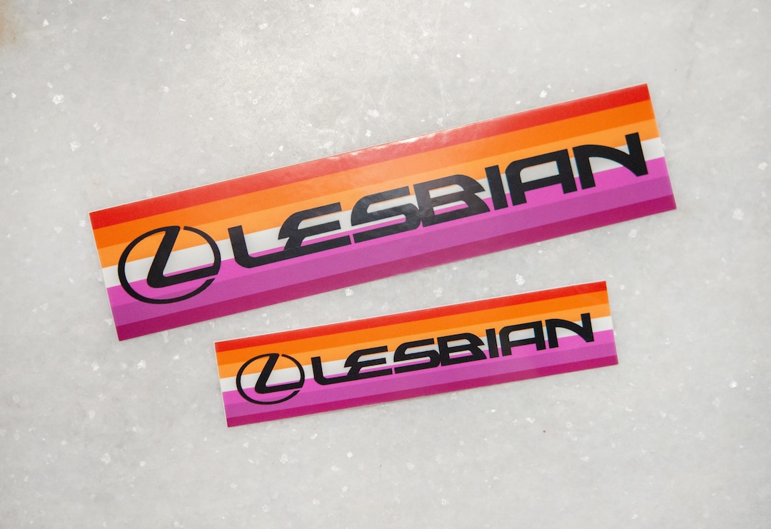 Lexus Lesbian Bumper Sticker - No Subaru Here - Original Design! - Posh ...