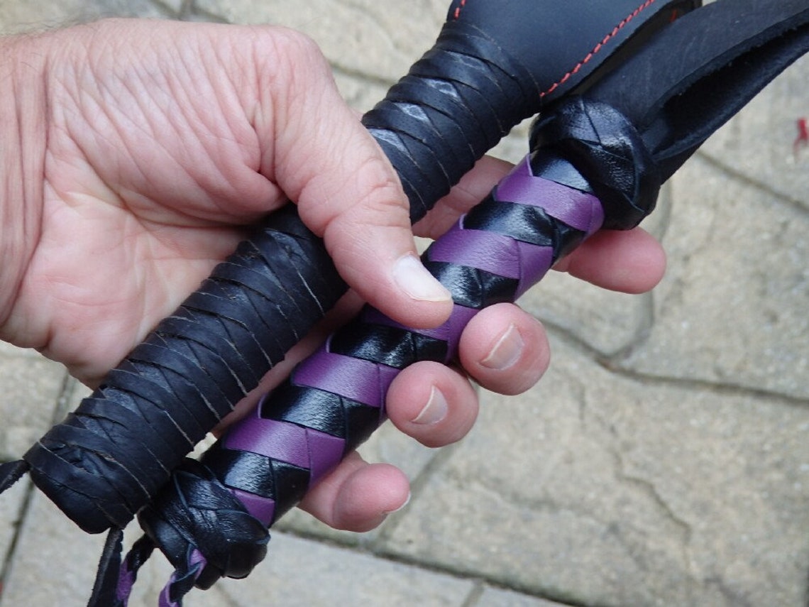 Purple Black LOOPED Paddle / Slapper Your Choice of Style - Etsy