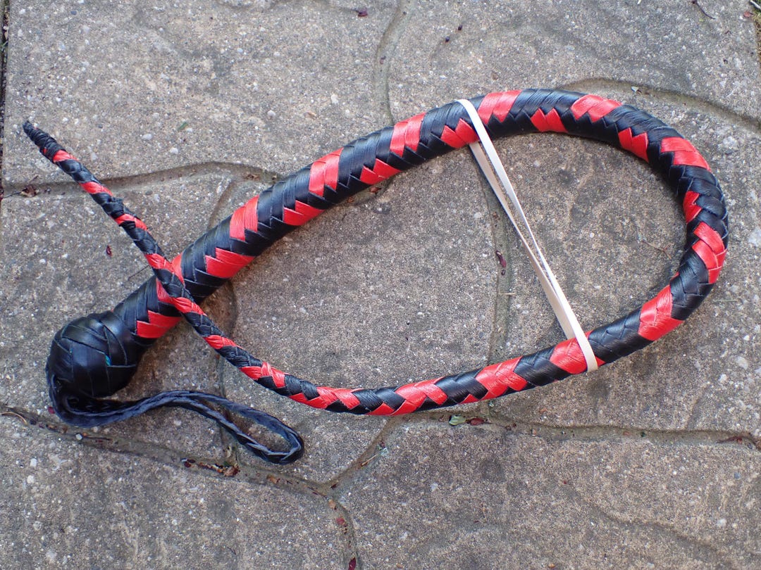 SJAMBOK Red Kangaroo Leather SJAMBOK 3 Ft 12 Plait Steel Shot Loaded - Etsy