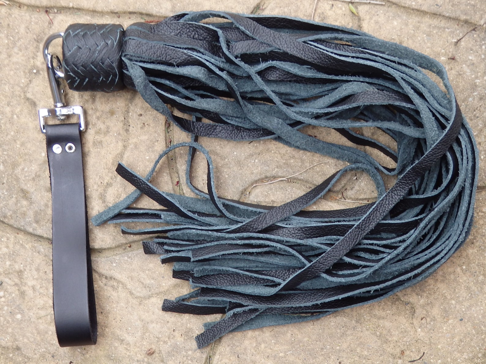 Gorgeous Black Leather SWIVEL FINGER Flogger Cat of 9 Tails - Etsy