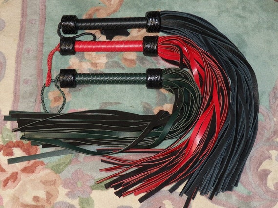 HEAVY MEGA THUDDY Grain Leather Flogger 36 Rugged Tails Falls - Etsy