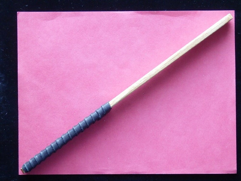 NEW Wooden Discipline Stick With a BLACK Leather Grip - Etsy India