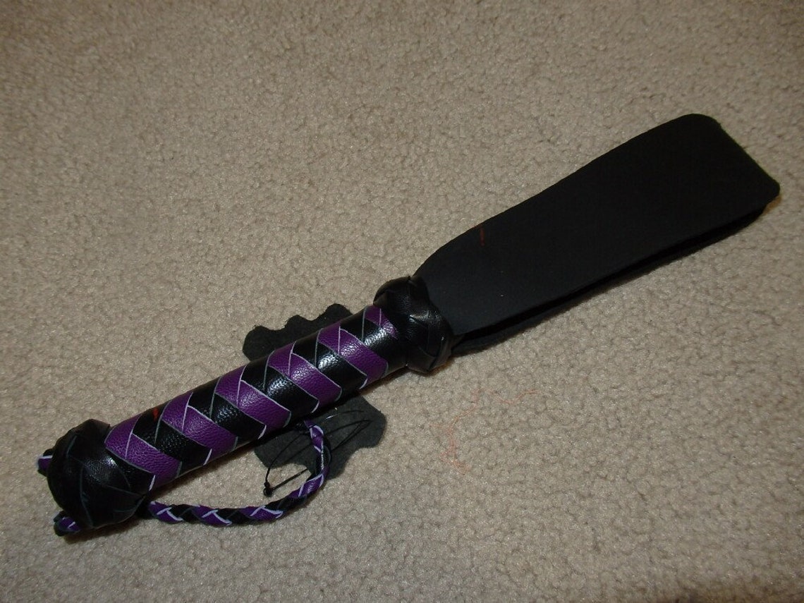 Purple Black LOOPED Paddle / Slapper Your Choice of Style - Etsy