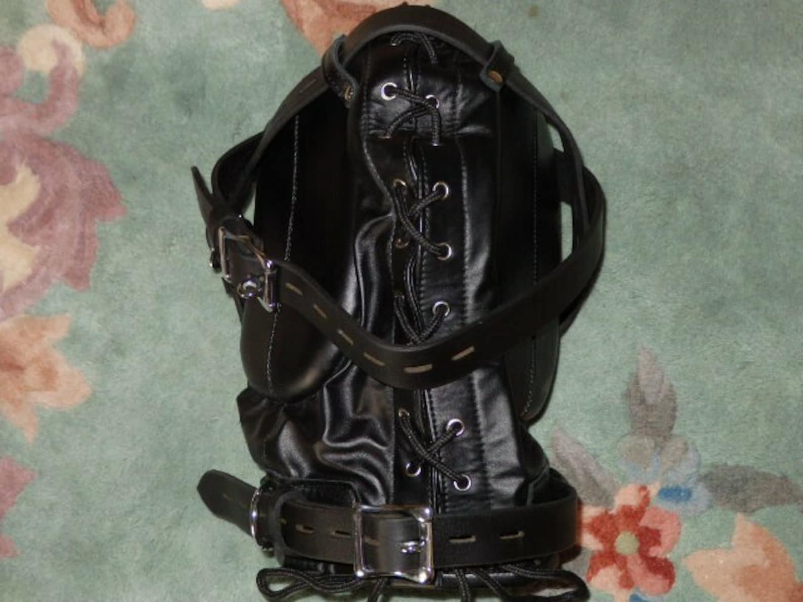 NEU Schwarzes Leder Kostüm Sensory Deprivation GEPOLSTERTE - Etsy.de