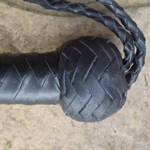 Gorgeous RED ROSE Leather Flogger - Cat of 9 Tails Happy Valentine's ...