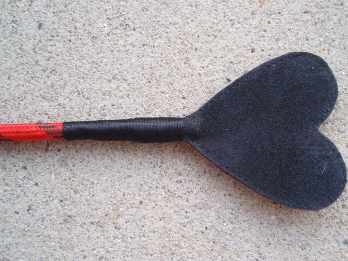 NEW HEART LOVE Pitchfork Razor Blade Leather Riding Crop Quirt - Etsy