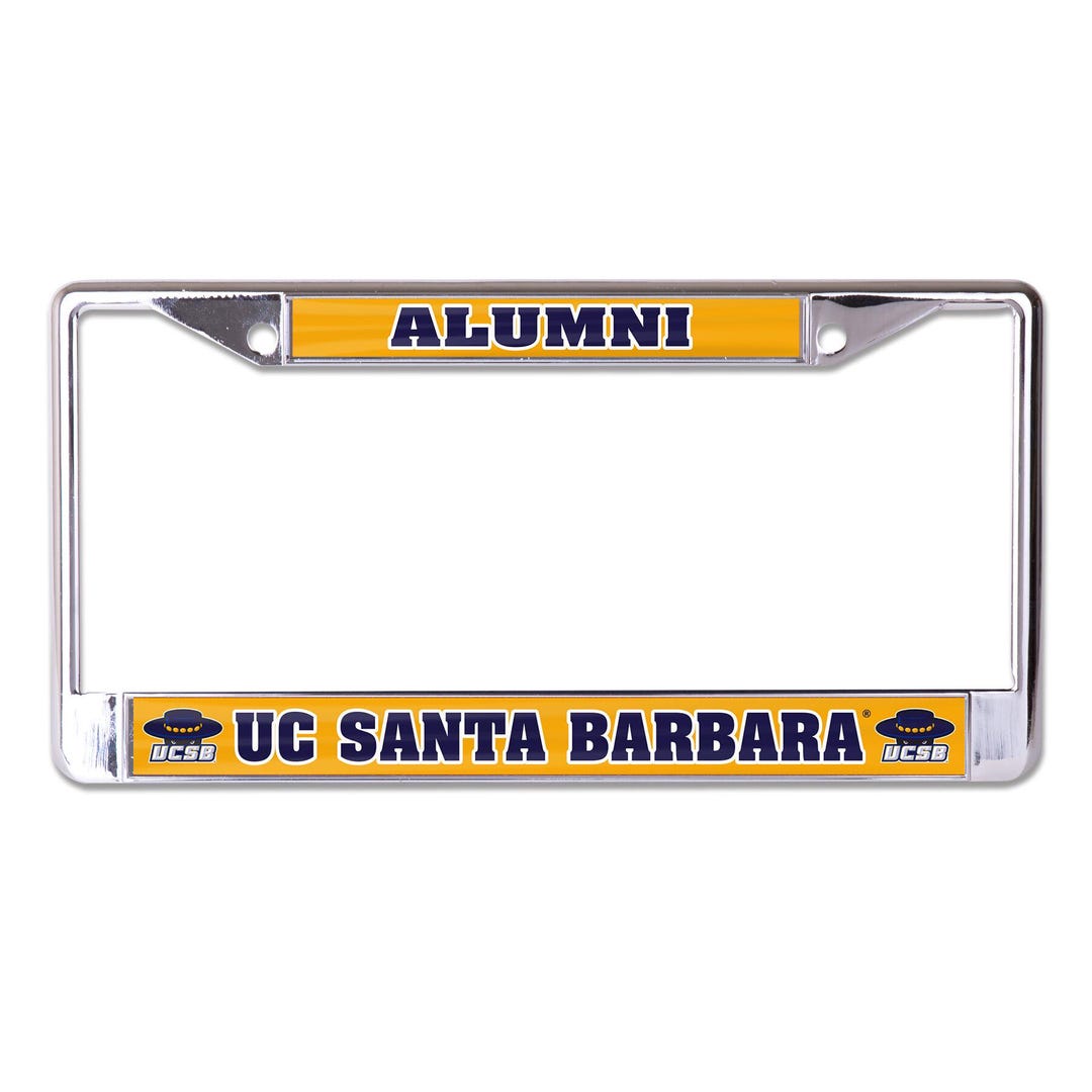 UC Santa Barbara Alumni Chrome License Plate Frame Officially Licensed ...