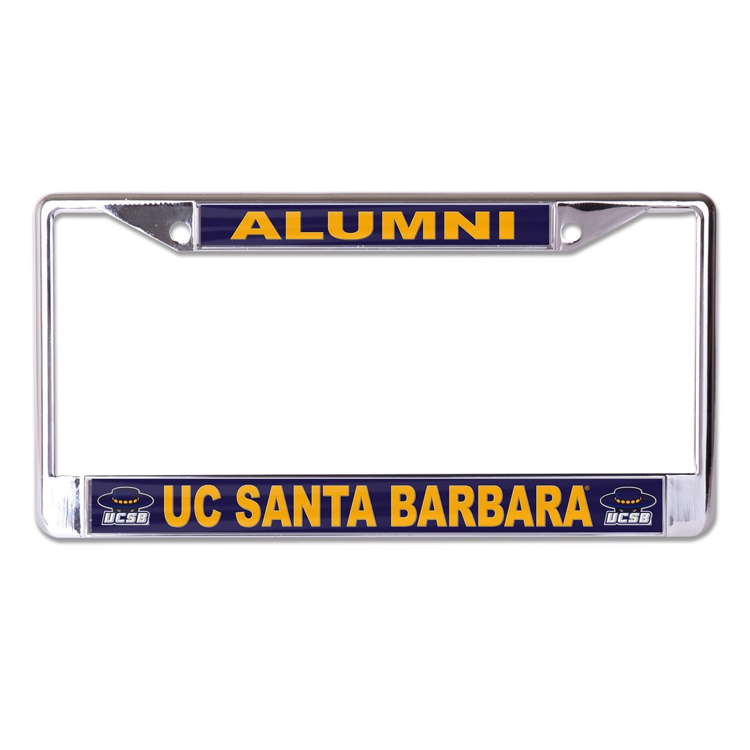 UC Santa Barbara Alumni Chrome License Plate Frame Officially Licensed ...