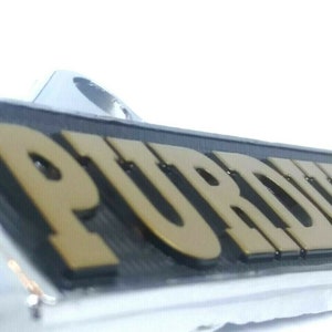 Purdue University Alumni Raised Letters Chrome License Plate Frame ...