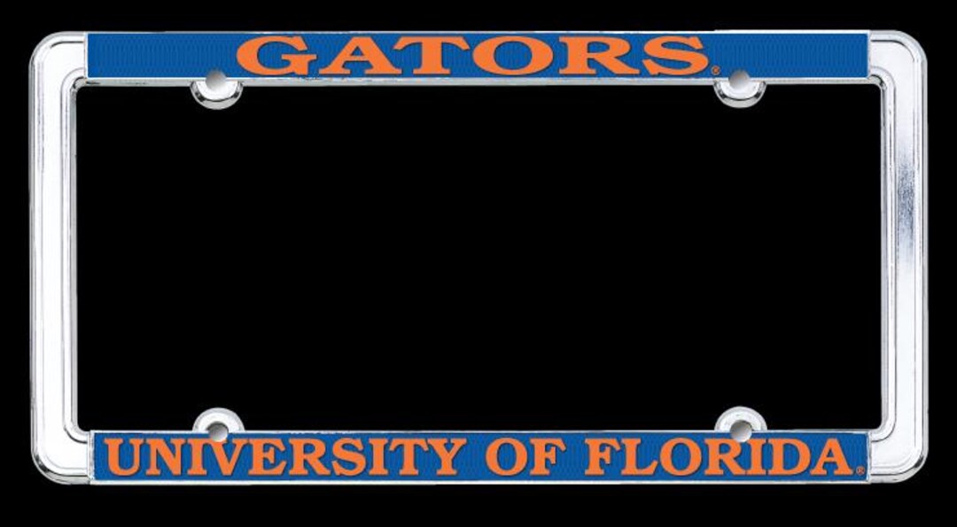 University of Florida Gators Raised Letters Chrome License Plate Frame ...