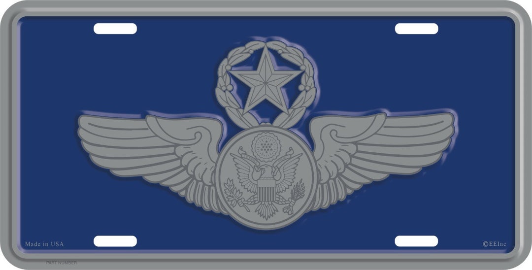 Air Force Chief Air Crew Embossed License Plate Officially Licensed ...