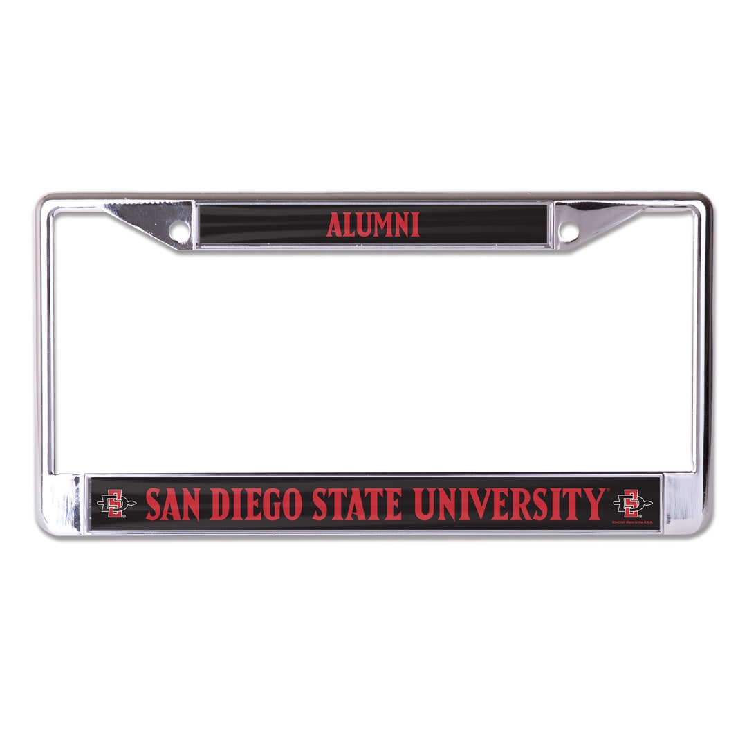 San Diego State University Alumni Chrome License Plate Frame Officially ...