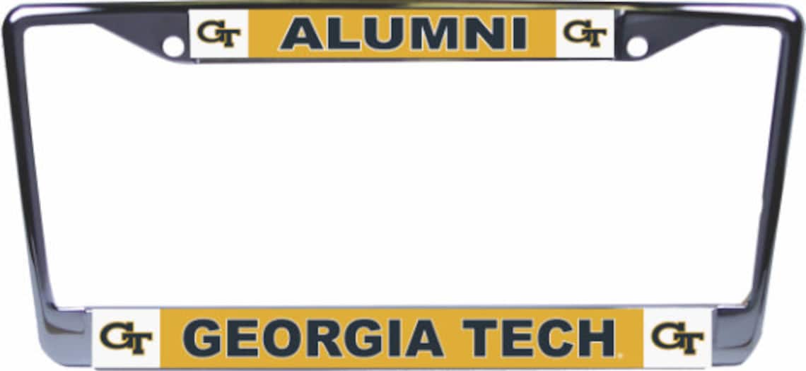 Georgia Tech Alumni Chrome License Plate Frame Officially - Etsy