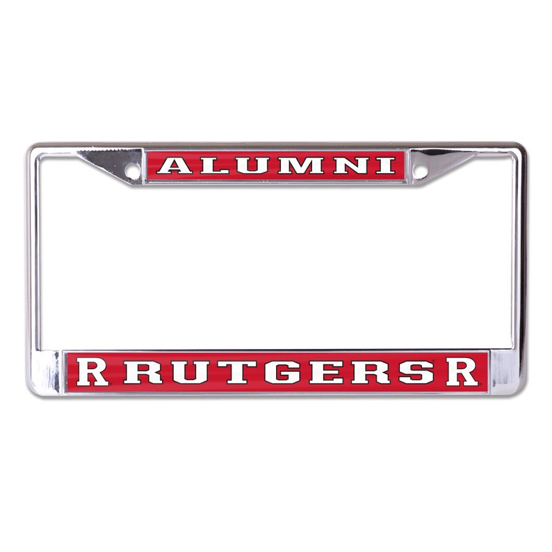 Rutgers University Red Alumni Chrome License Plate Frame Officially ...