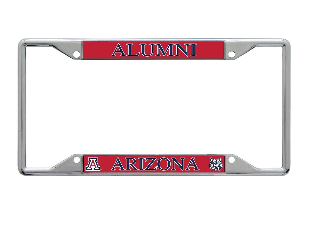 University of Arizona Alumni Chrome License Plate Frame Officially ...
