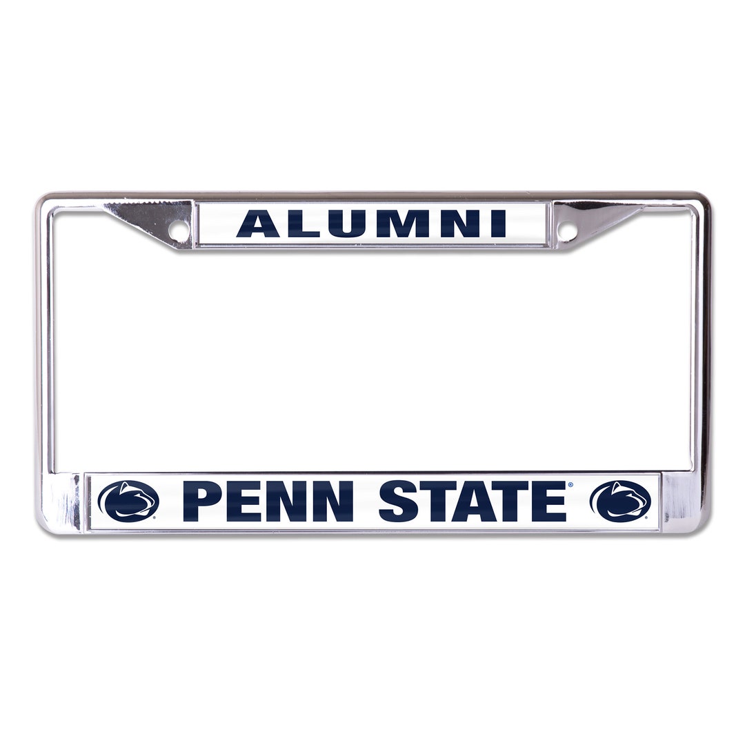 Penn State University Alumni on White Background Chrome License Plate ...