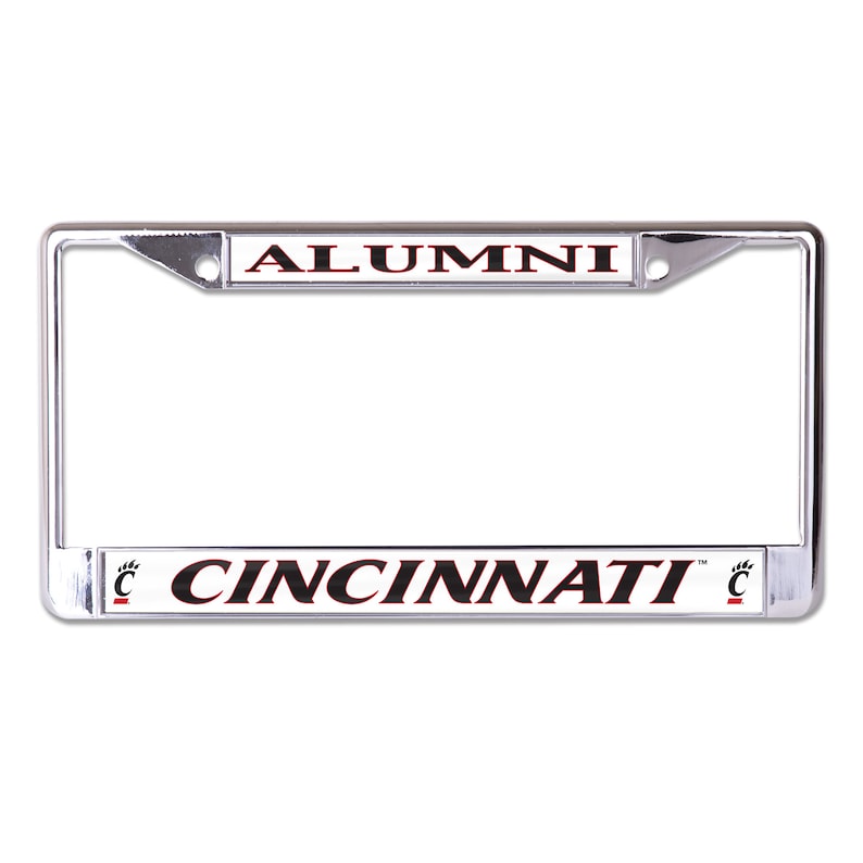 University of Cincinnati Alumni Chrome License Plate Frame - Etsy