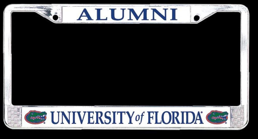 University of Florida Alumni Chrome License Plate Frame Officially ...