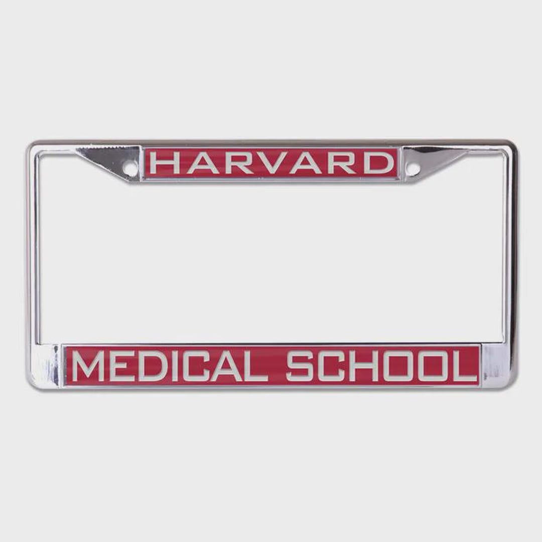 Harvard Medical School Chrome License Plate Frame Officially Licensed ...