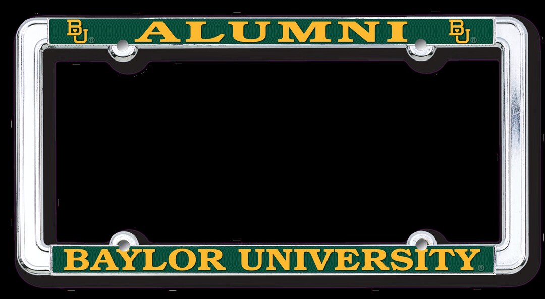 Baylor University Alumni Raised Letters Chrome License Plate Frame ...