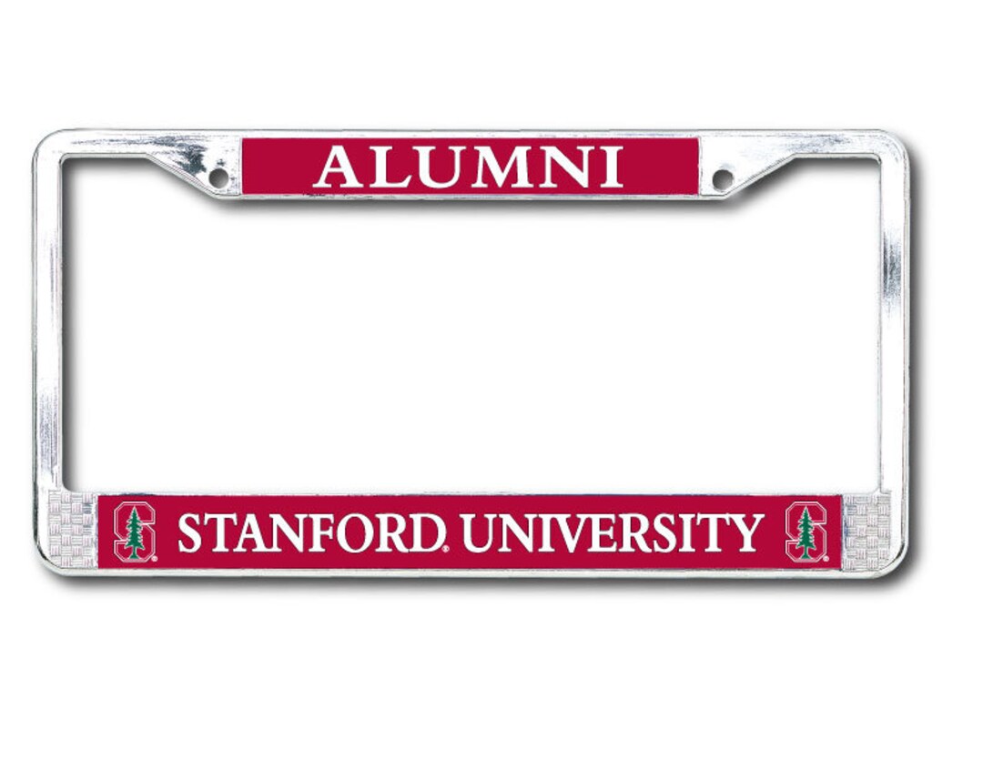 Stanford University Alumni Chrome License Plate Frame Officially ...