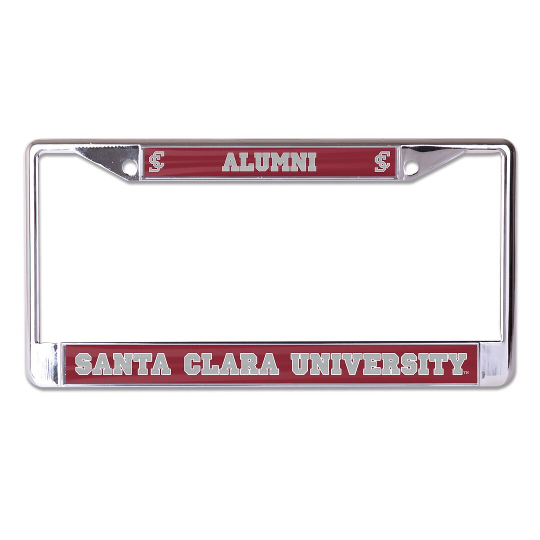 Santa Clara University Alumni Chrome License Plate Frame Officially ...