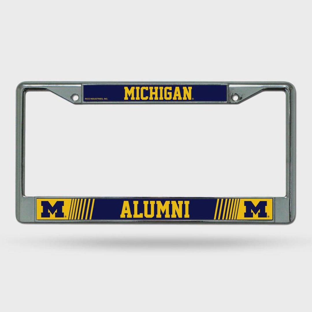 University of Michigan Alumni Metal License Plate Frame Officially ...