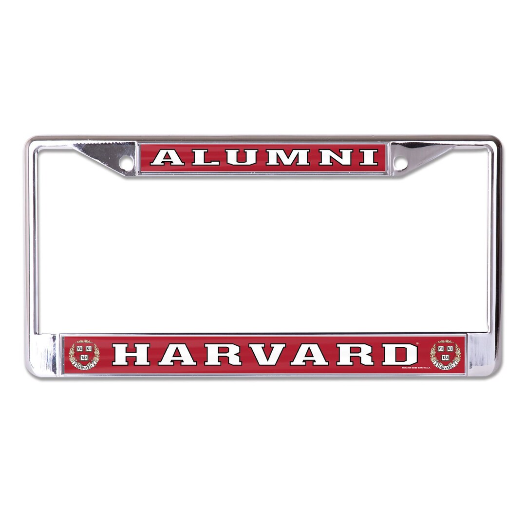 Harvard University Alumni Emblem Logo on Red Background Chrome License ...