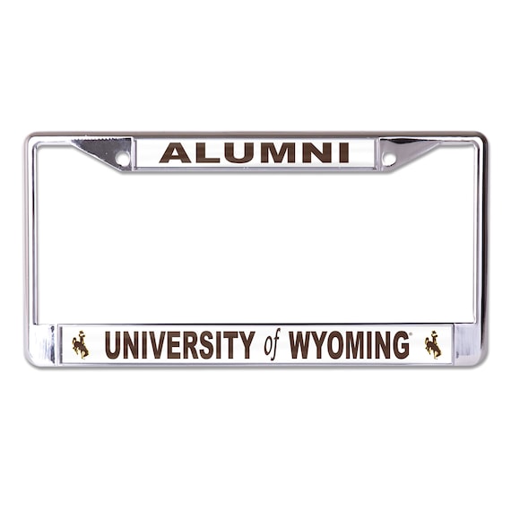 University of Wyoming Alumni Chrome License Plate Frame | Etsy