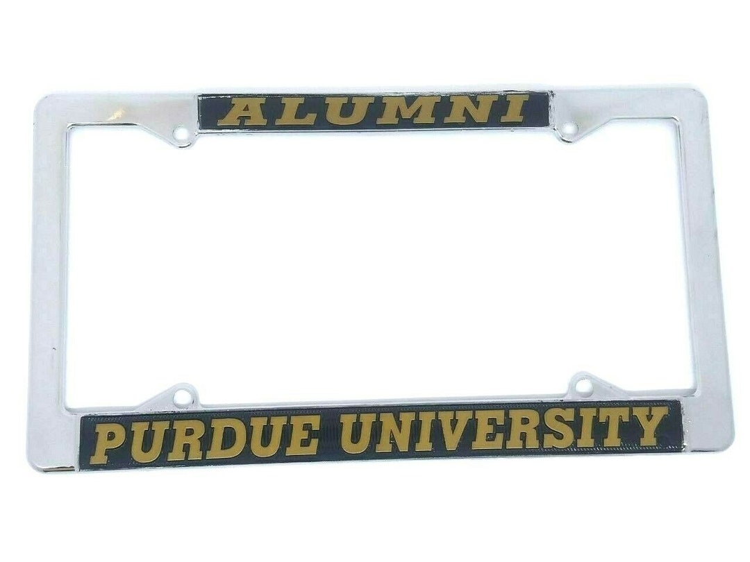 Purdue University Alumni Raised Letters Chrome License Plate Frame ...