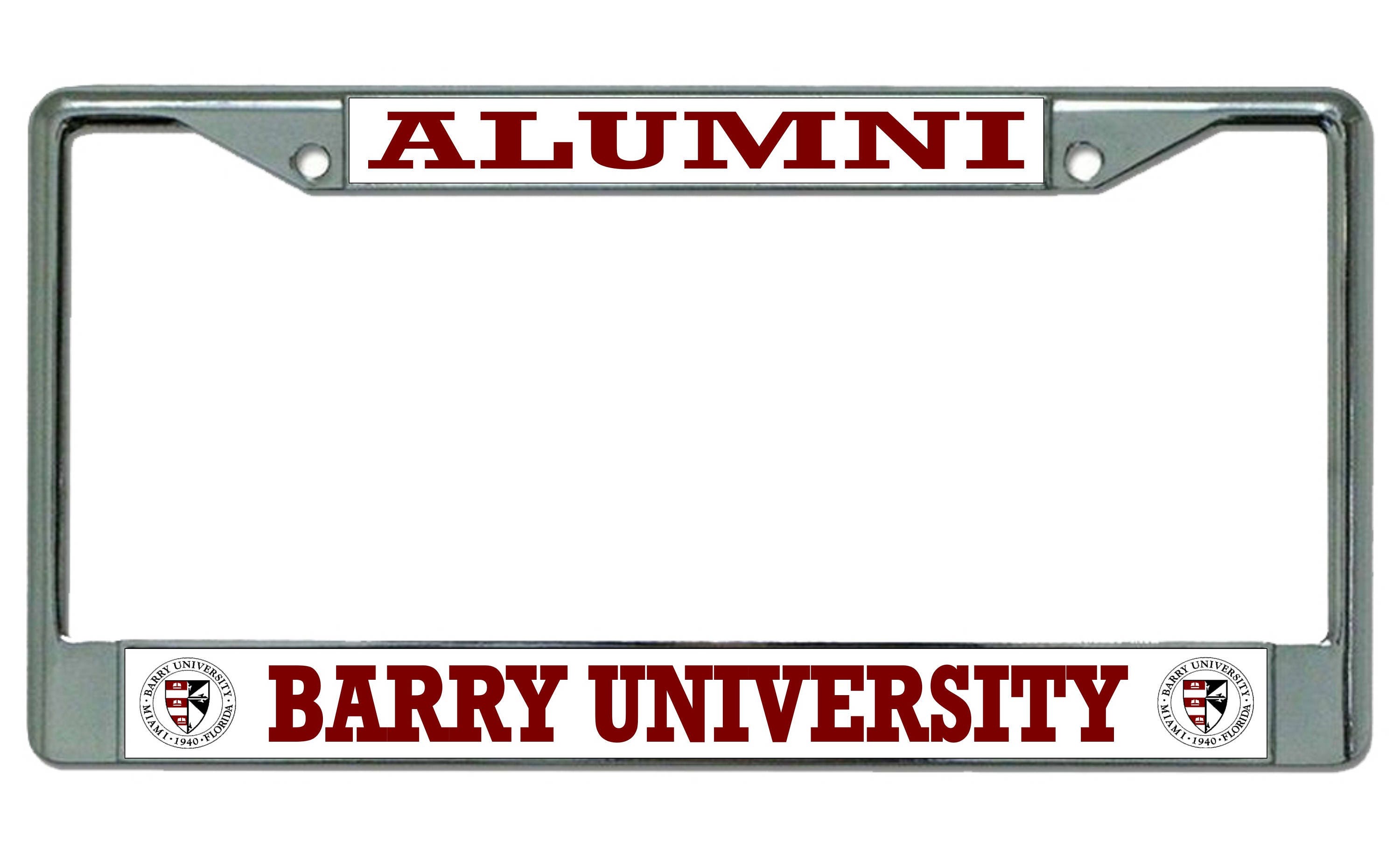 Barry University Alumni Chrome License Plate Frame | Etsy