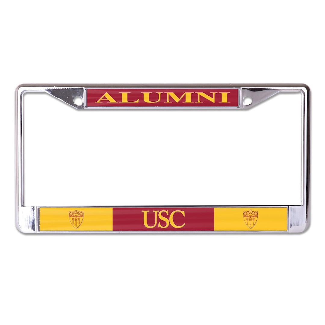 University of Southern California USC Alumni Chrome License Plate Frame ...