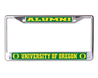 University of Oregon Alumni Chrome License Plate Frame - Etsy