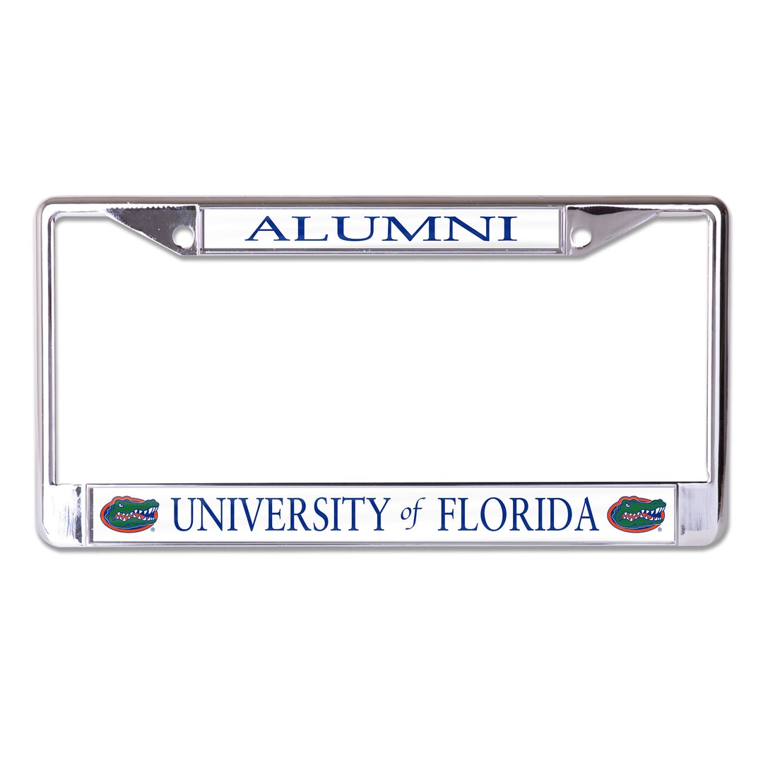University of Florida Alumni Chrome License Plate Frame Officially ...