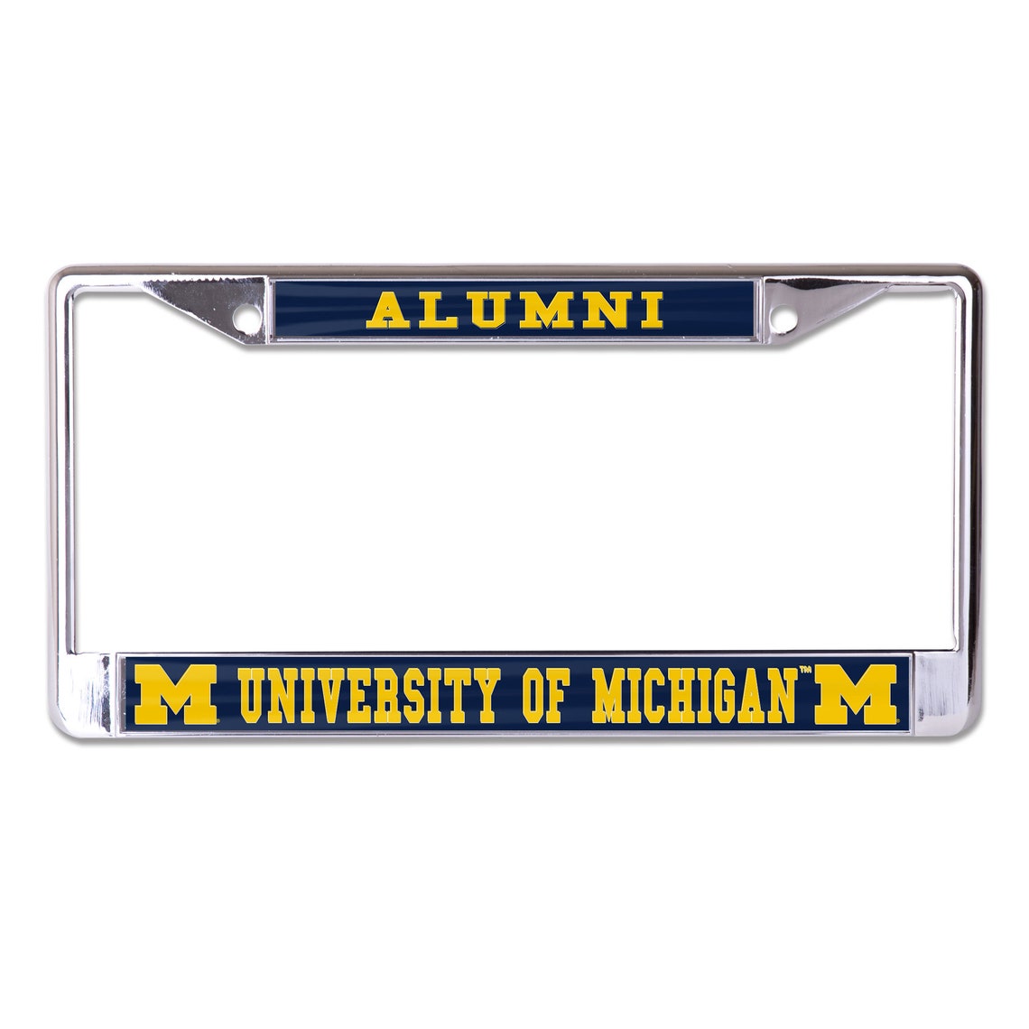University of Michigan Alumni Chrome License Plate Frame - Etsy